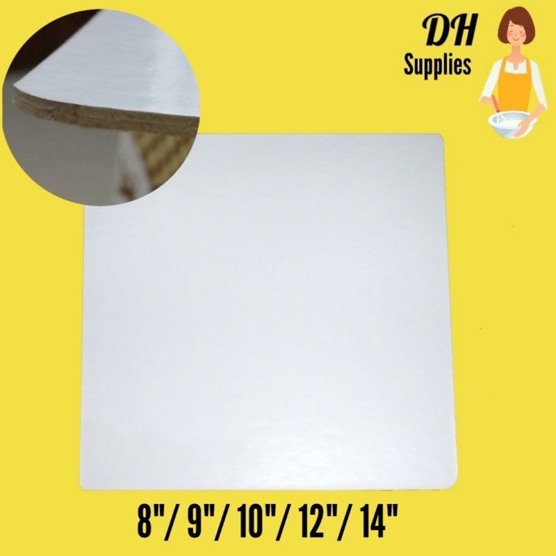 14x14 White Square Board (Wholesale) 40pcs | Shopee Philippines