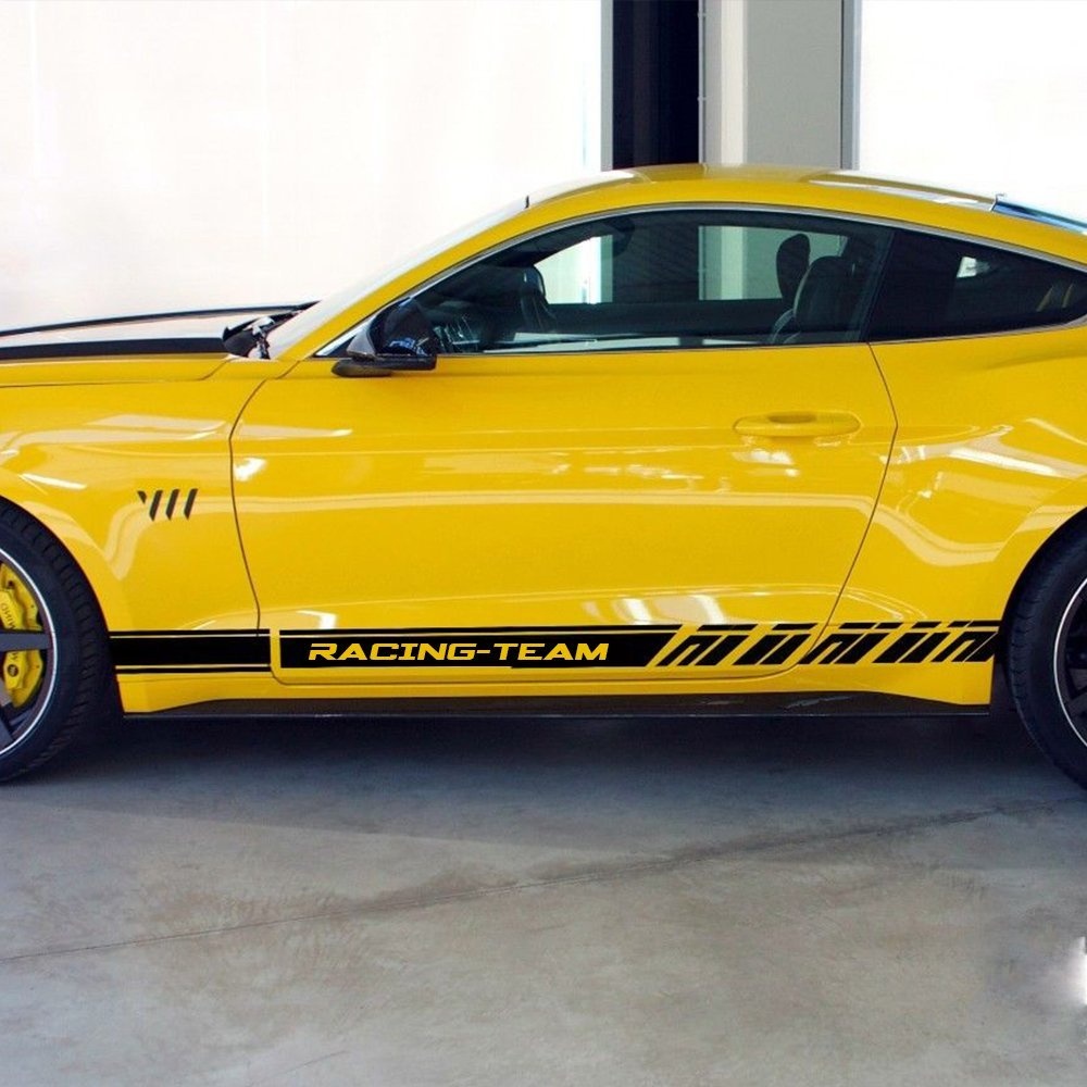 (1Pair/2Pcs) Decal Sticker Graphic Racing Team Door Car Side Kit ...