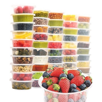 10 pcs - Microwavable Plastic Container ( circle ) With Lid Different ...