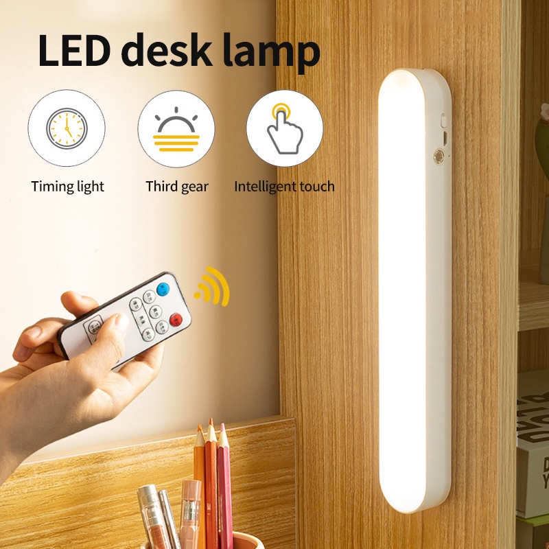 Hanging Led Desk Lamp Chargeable Magnetic Stepless Dimming Light ...