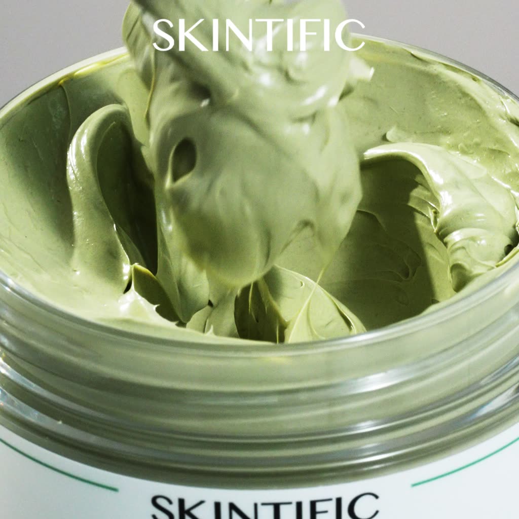 SKINTIFIC Mugwort Clay facial mask Skincare Anti Acne & Black Heads ...