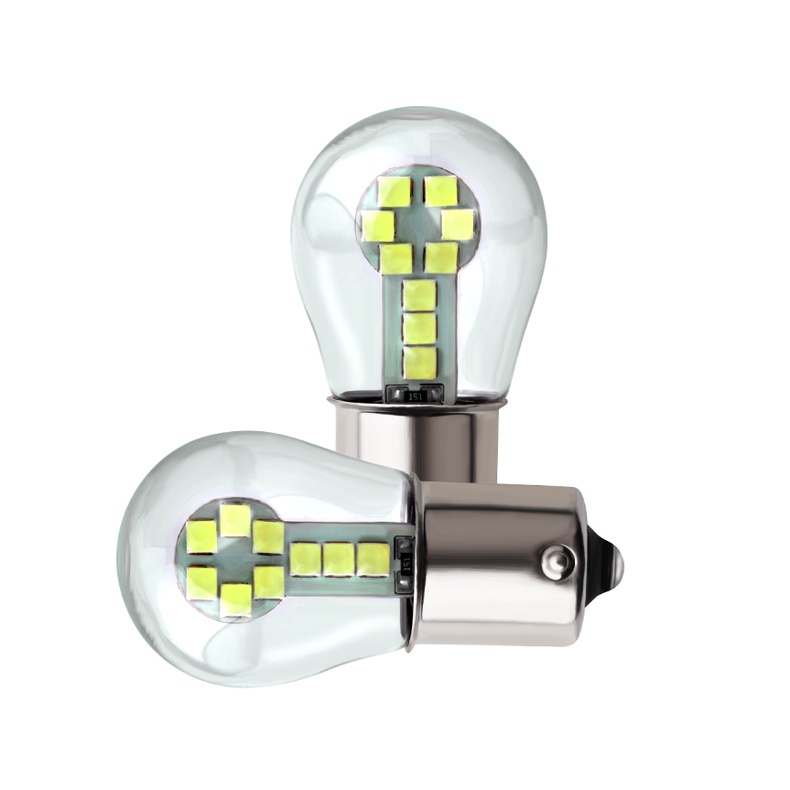 1PC LED Bulbs 1156 BA15S P21W Led 1157 BAY15D P21/5W Ampoule R5W R10W 18SMD 800LM Car Fog Lights ...