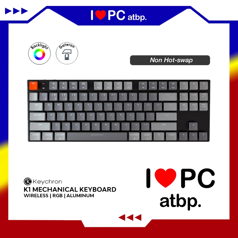 Keychron K1 Wireless Mechanical Keyboard (Tenkeyless, Wired/Bluetooth ...