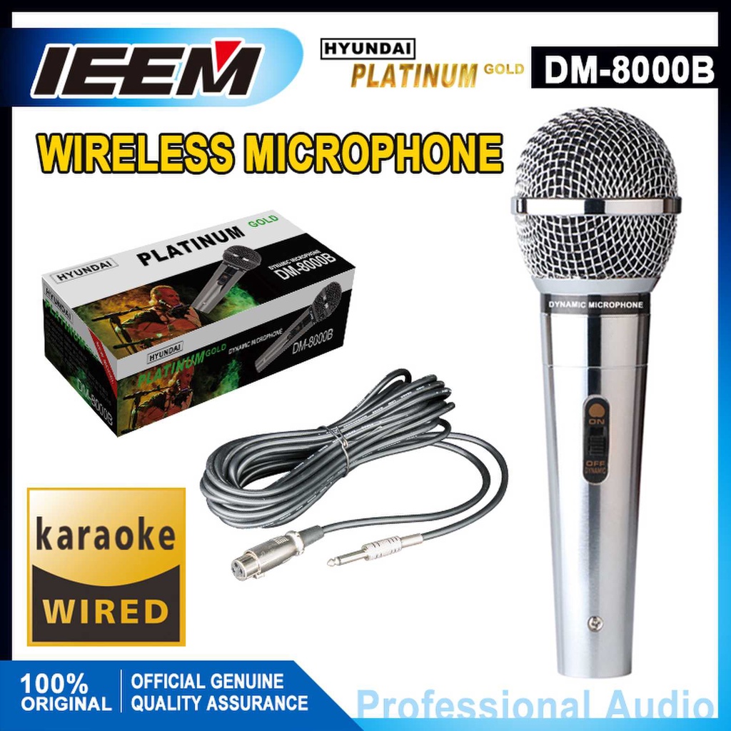 Hyundai Platinum DM-8000 Professional Microphone System=COD | Shopee Philippines
