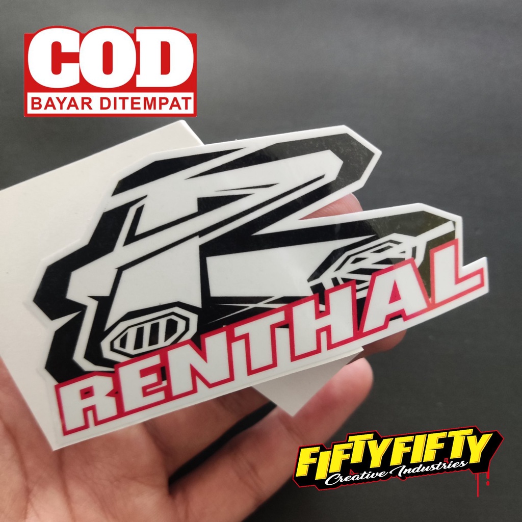 RENTHAL LOGO Cut Stickers Glossy Lamination Printing Stickers ...