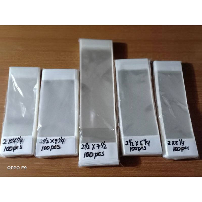 opp plastic with adhesive and headers 100pcs/pack | Shopee Philippines