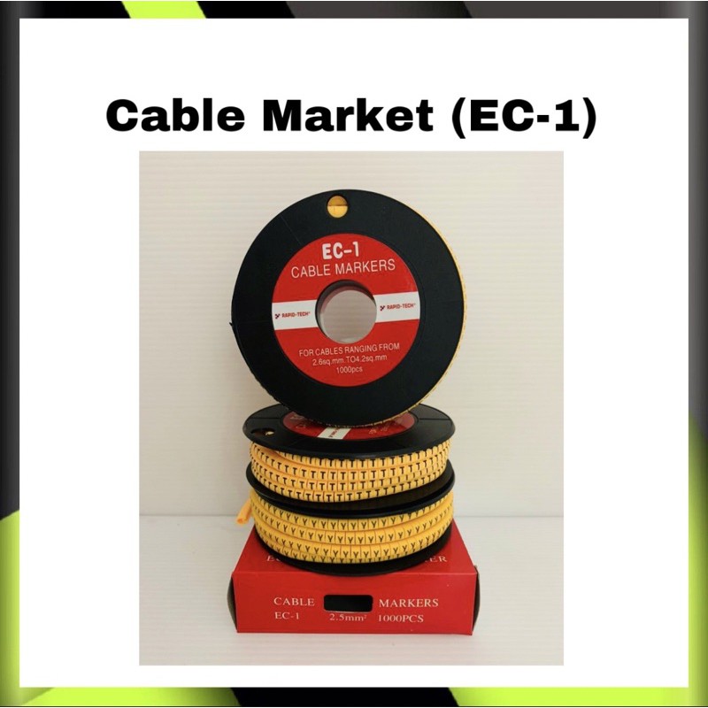 EC-1 Alphabet N-Z Cable Marker, Wire Marker (1000pcs/Roll) | Shopee ...