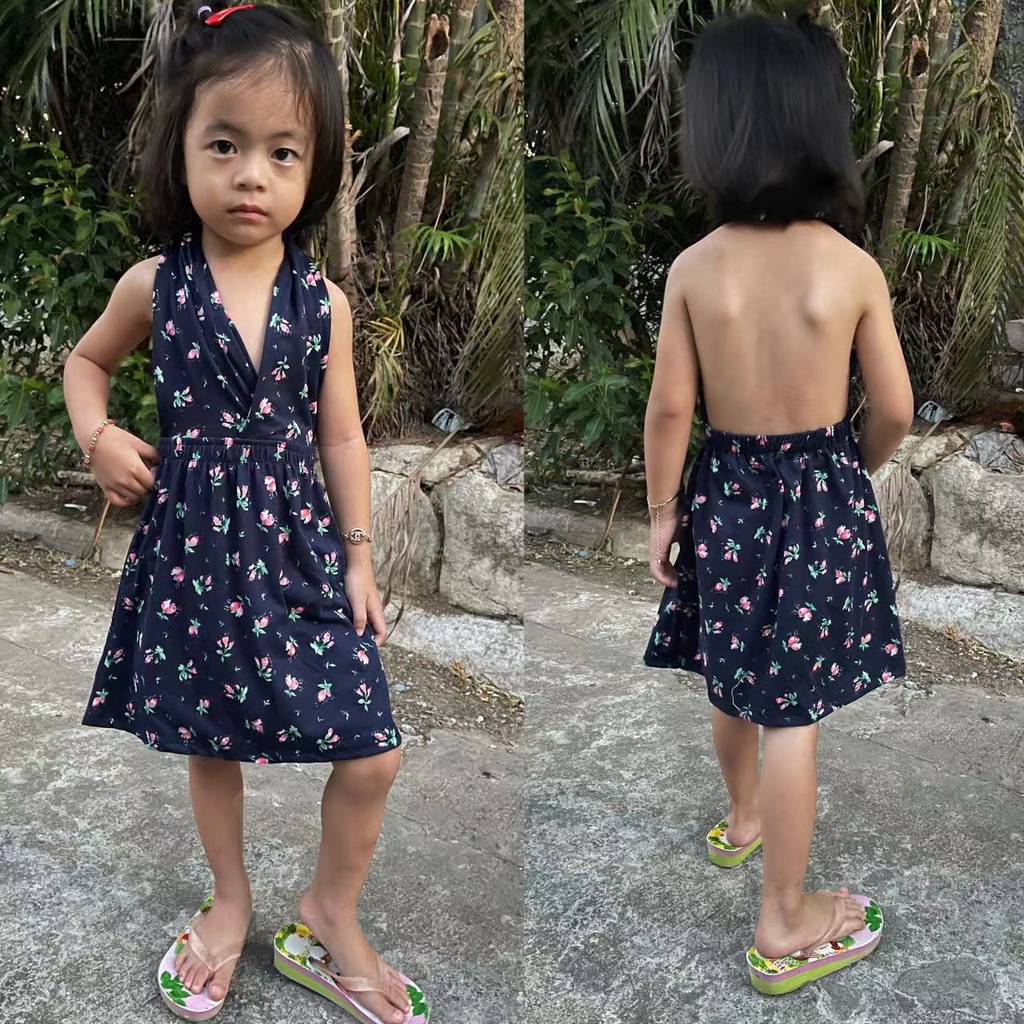 Backless Dress For Girl Kids Very Fashionable And Good Quality | Shopee ...