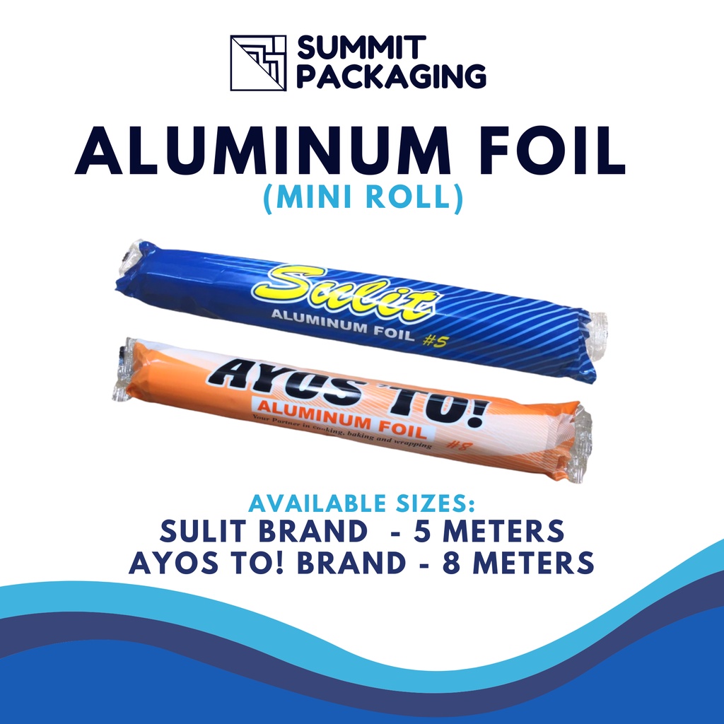 Aluminum foil Mini 5 / 8 meters (L) x 300mm (W) SULIT / AYOS TO! Brand ...