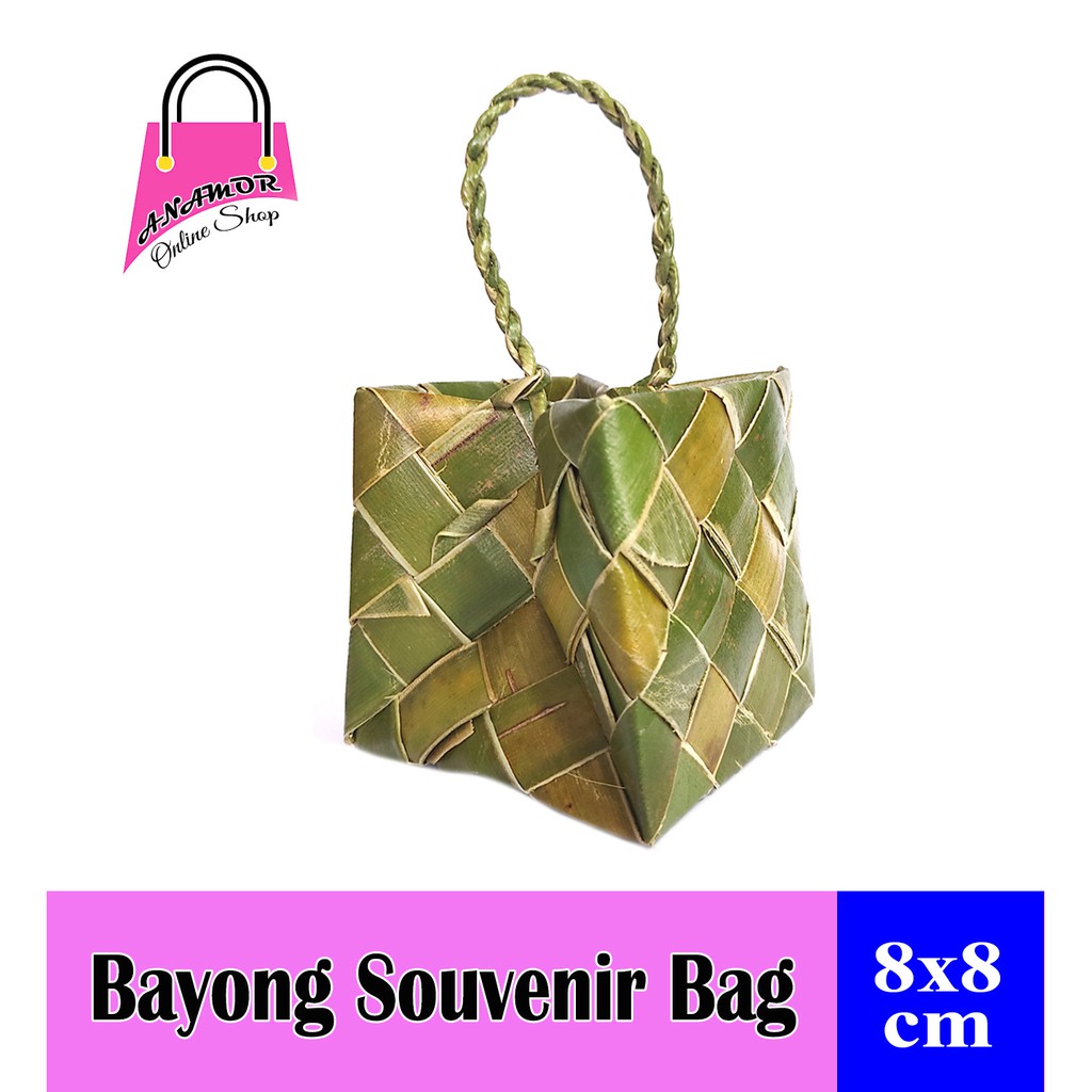 NATIVE PANDAN SOUVENIR BAG / LOOT BAG 3x3x3 inches | Shopee Philippines