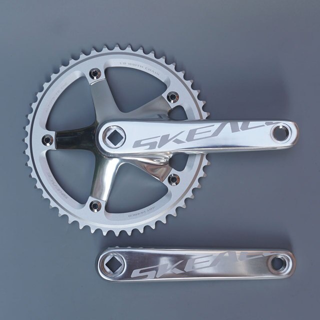 Skeace Square Tapered Crankset 48T & 49T Lattice Chainring for Fixie ...
