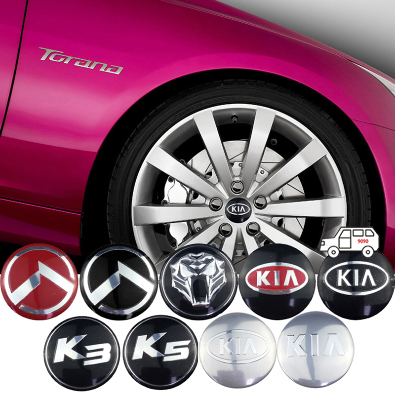4pcs/set 56mm Car Emblem Hub Wheels Center Cap Covers Sticker Auto ...