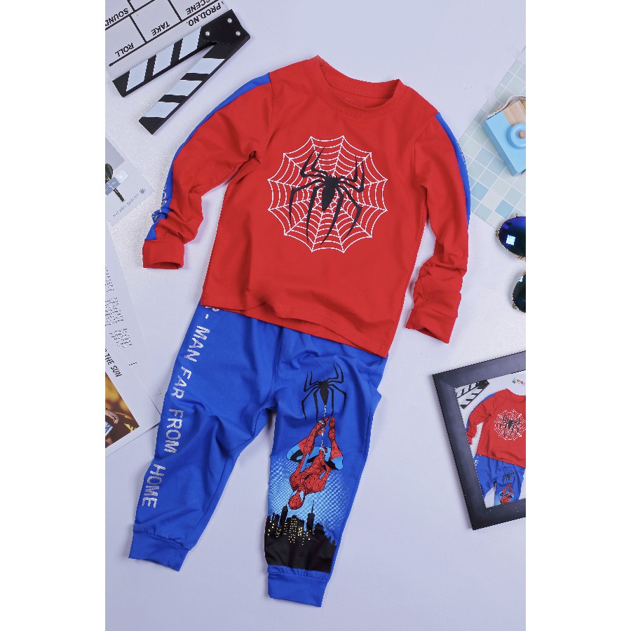 Comic spider long-sleeved superman clothes for babies | Shopee Philippines
