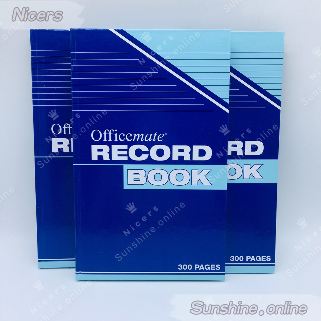 300pages Officemate Record book | Shopee Philippines