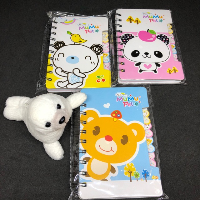 Note Book/Ring Book/Memo Mini Fancy Hardcover (MUMU PET) | Shopee ...
