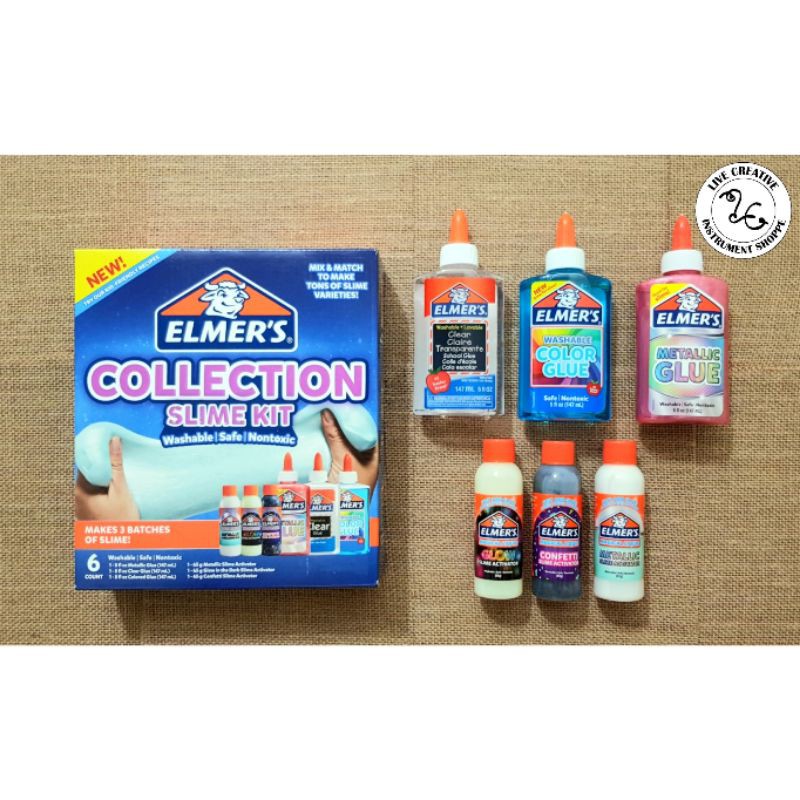 ELMER'S Collection Slime Kit - Set of 6 ( Variety of Slimes!) | Shopee ...