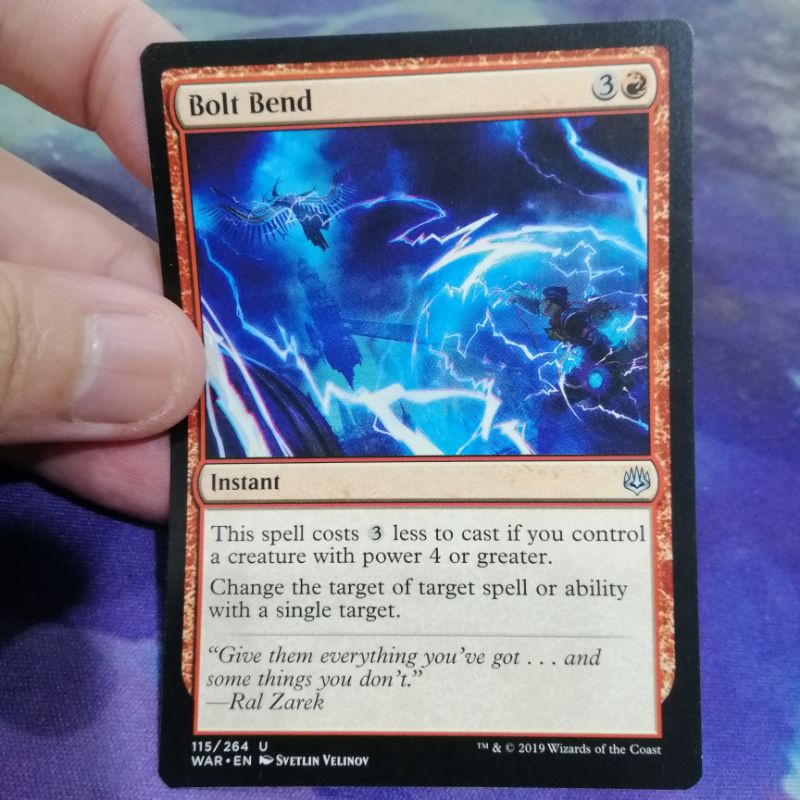 1 Bolt bend WAR of the spark MTG card magic commander EDH | Shopee ...