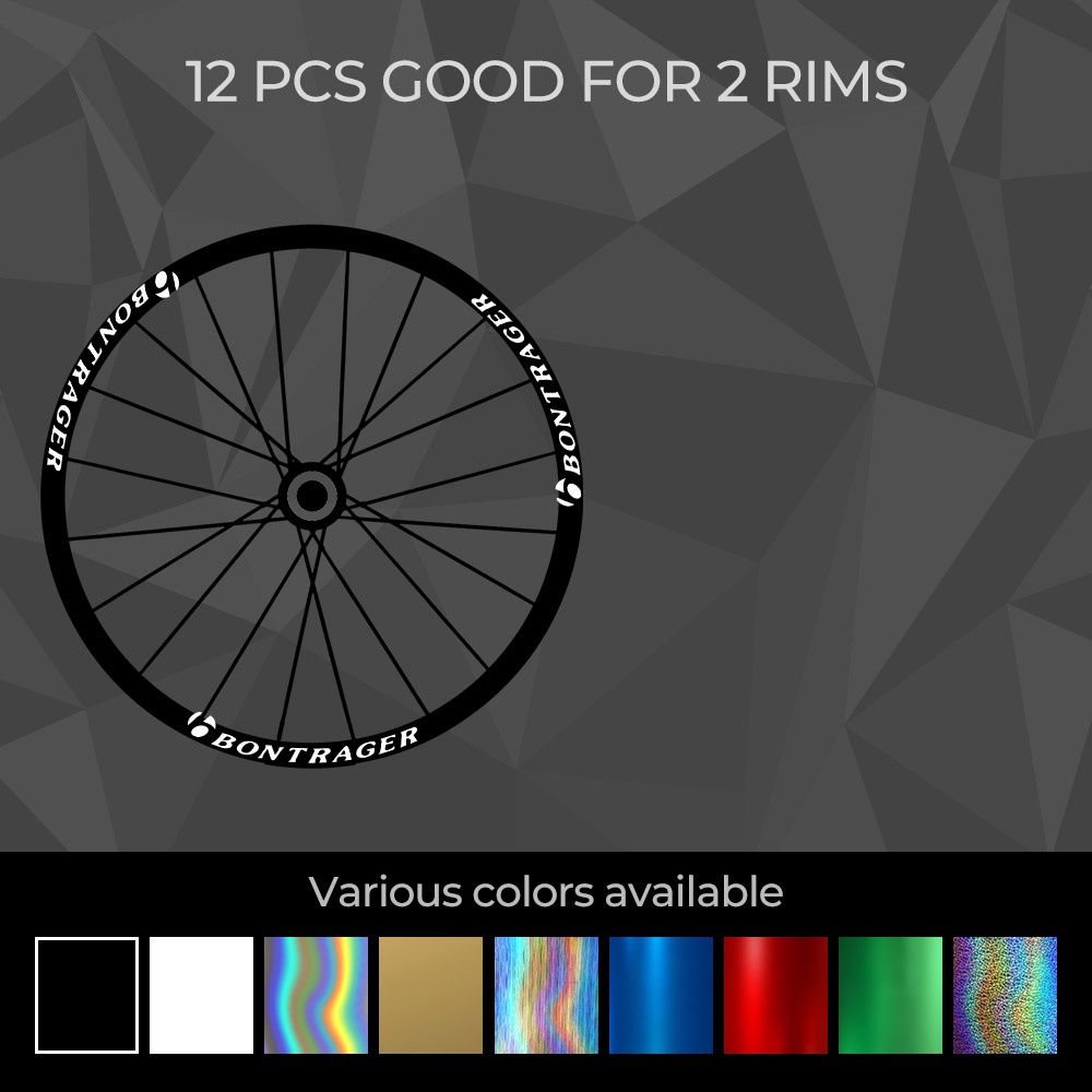 Bontrager Mtb And Road Bike Rim Sticker Decals | Shopee Philippines