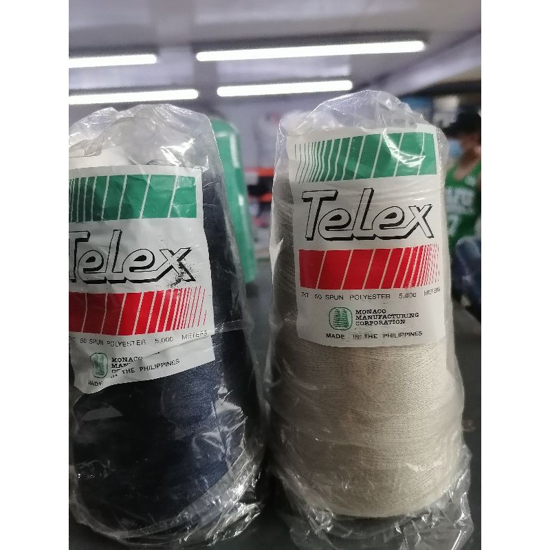 Telex Monaco tkt 50 color sewing thread 5000 meter for pants | Shopee ...