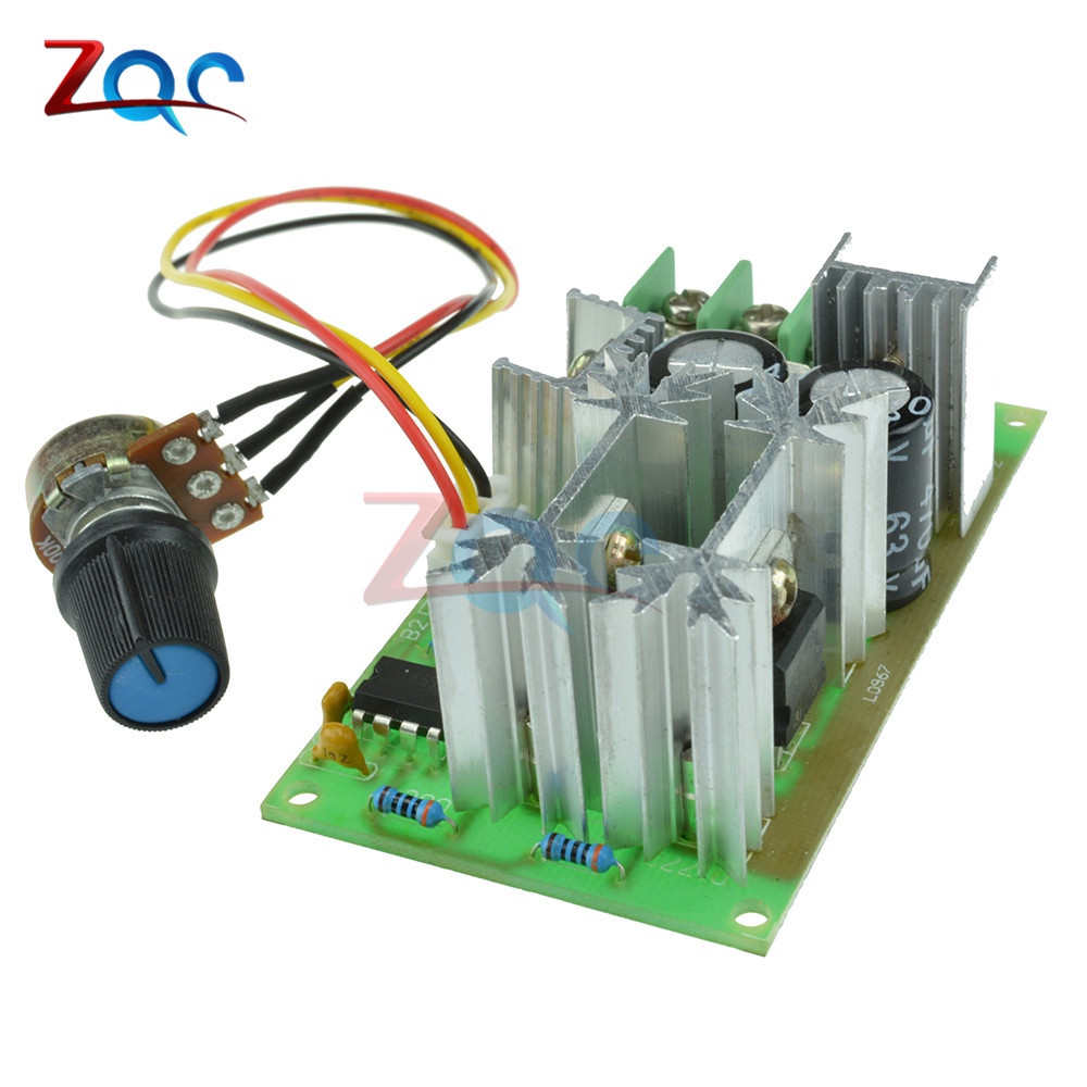 DC 10-60V 20A 1200W PWM Motor Speed Controller Switch Current Voltage Regulator High Power ...