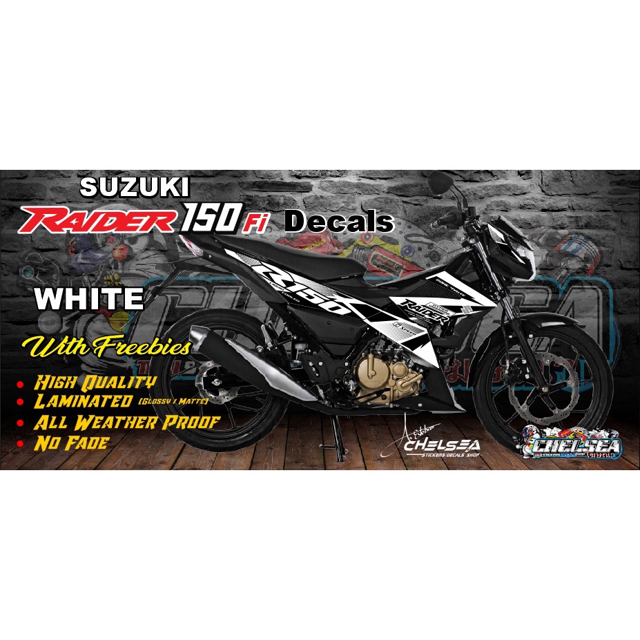 Suzuki Raider 150 Fi Decals / Stickers with Freebies | Shopee Philippines