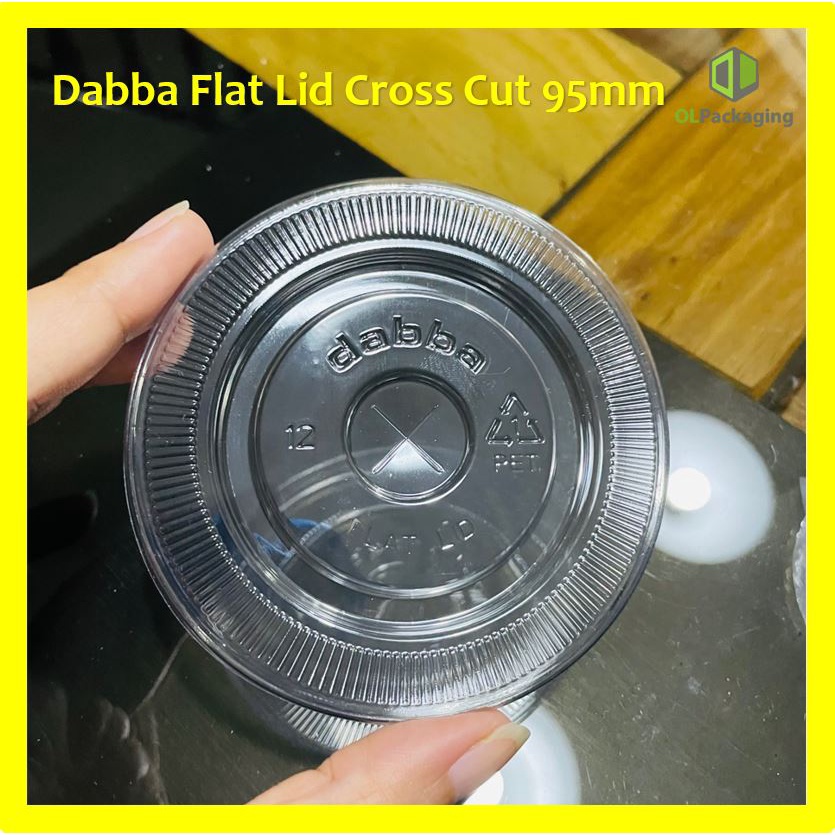50pcs Dabba Plastic Cups, Straw Less, Dome & Flat Lids 95mm | Shopee ...