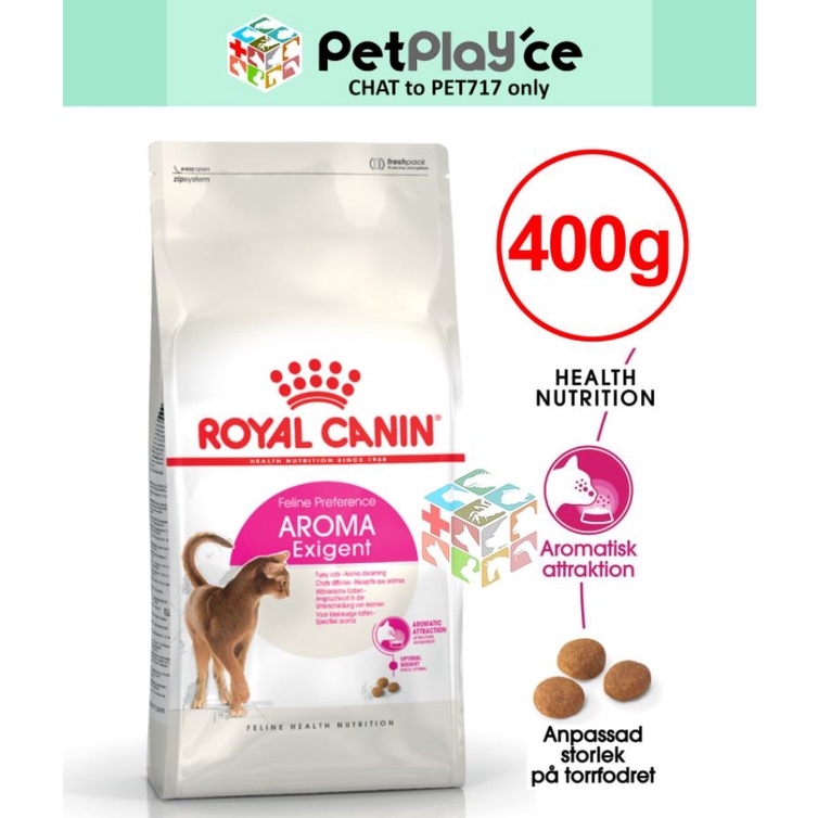 Royal Canin AROMA Exigent Feline Cat Food 500g Dry Trial pack Picky ...