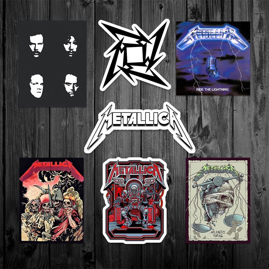 Sticker Pack Band - Metallica [7Pcs] | Shopee Philippines