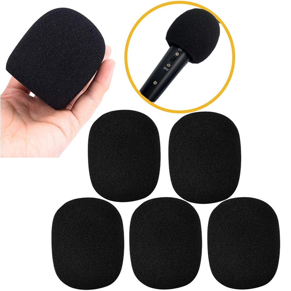Mini Microphone Cover Microphone Windscreen Foam Mic Cover Handheld ...