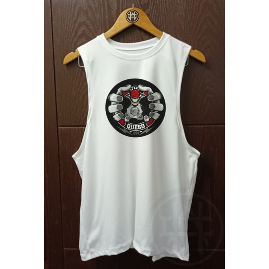 QUESO Premium Muscle Tee's Sando for Men with Front and Back print ...