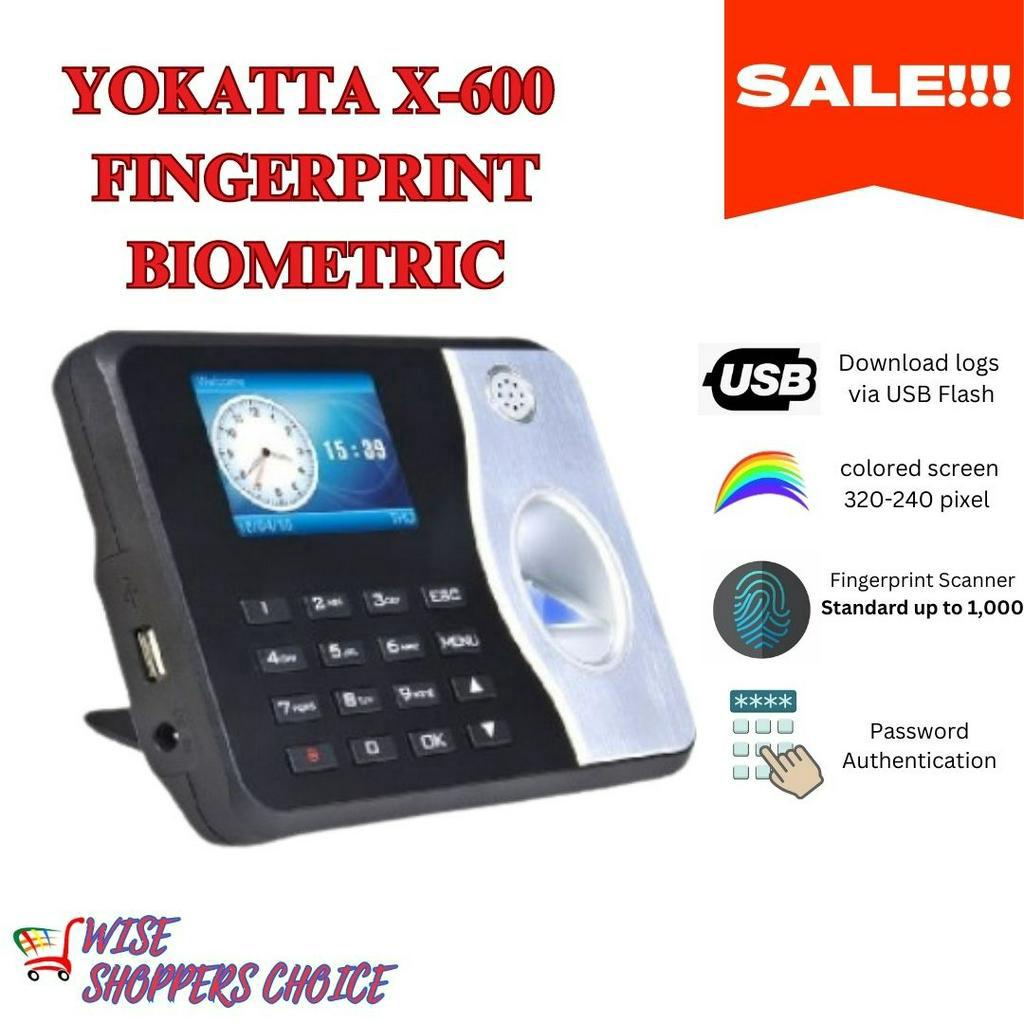 Yokatta Biometric Fingerprint Time & Attendance for Employees ...