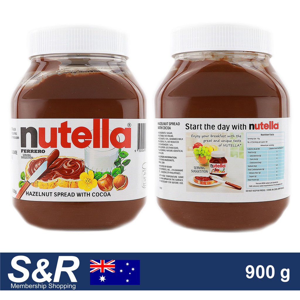 Nutella Cocoa Hazelnut Spread 900g | Shopee Philippines