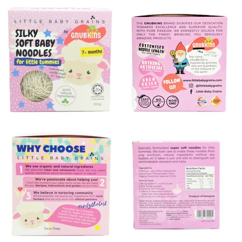 Little Baby Grains Ramen Noodles for Babies (Baby Pasta / Baby Noodles ...