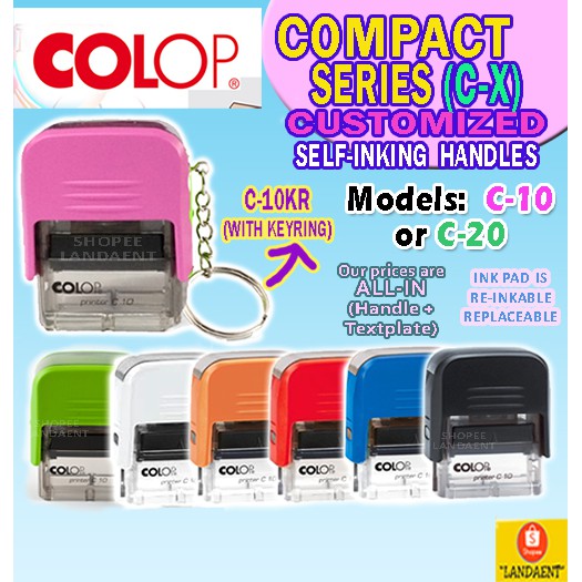 COLOP Compact Series (C-X) Customized Self-Inking Stamp | Shopee ...