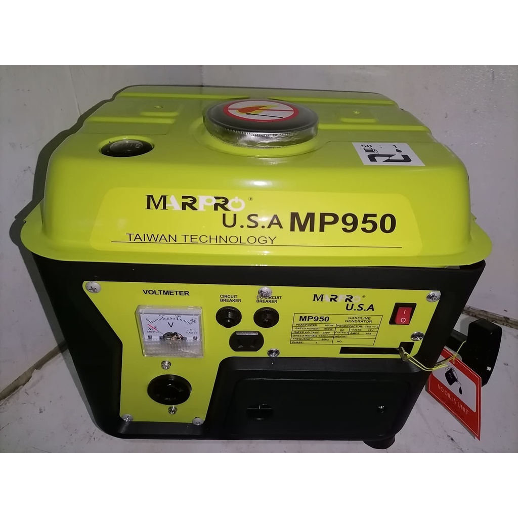 MARPRO PORTABLE GENERATOR 950watts | Shopee Philippines