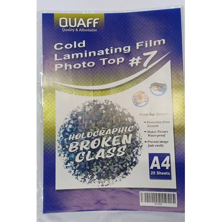 QUAFF Photo Top Holographic Broken Glass & Rainbow | Shopee Philippines