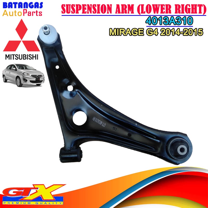 LOWER RIGHT SUSPENSION ARM MITSUBISHI MIRAGE G4 2014-2015 GTX 4013A310 ...