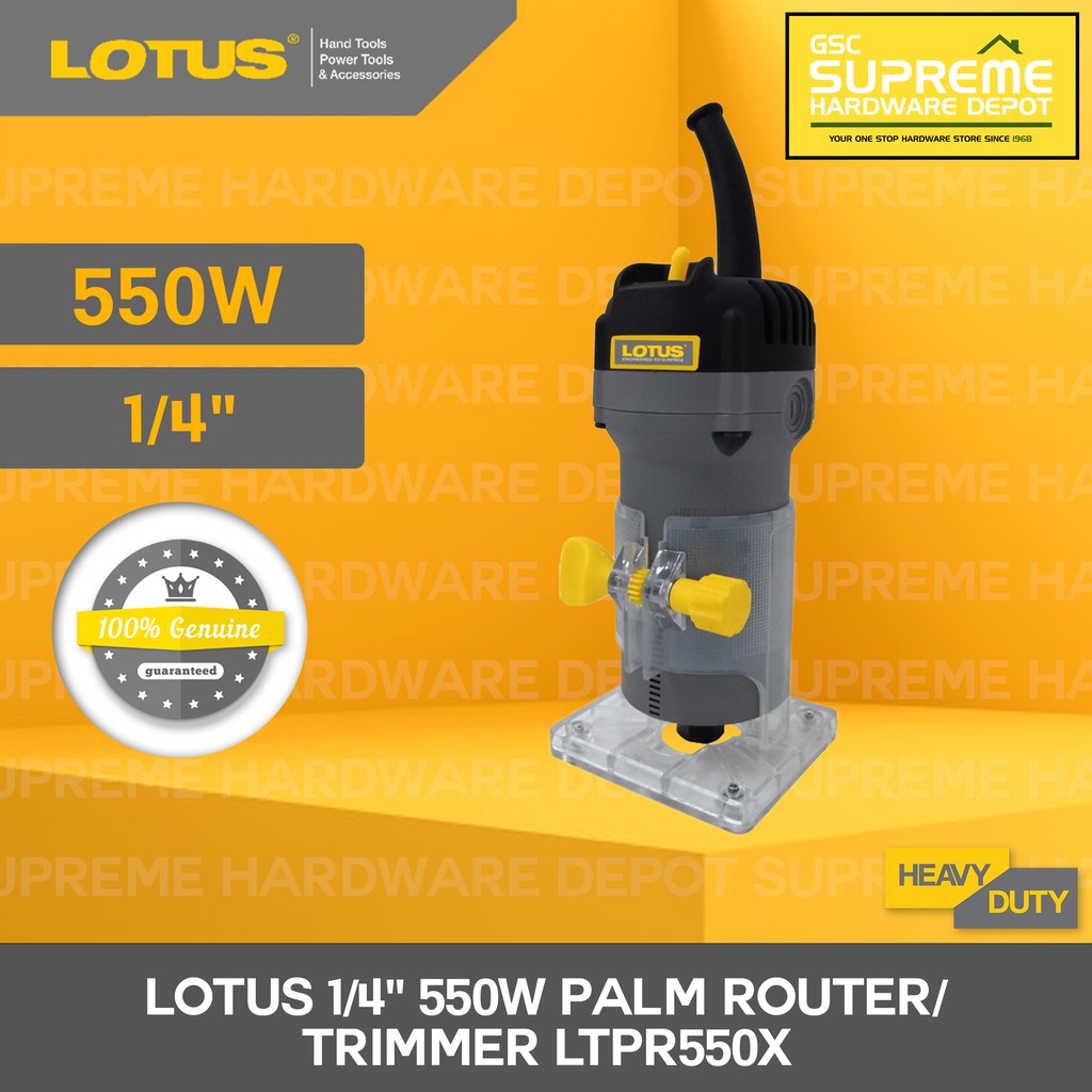 Lotus Palm Router / Trimmer 550W 1/4" LTPR550X | Shopee Philippines