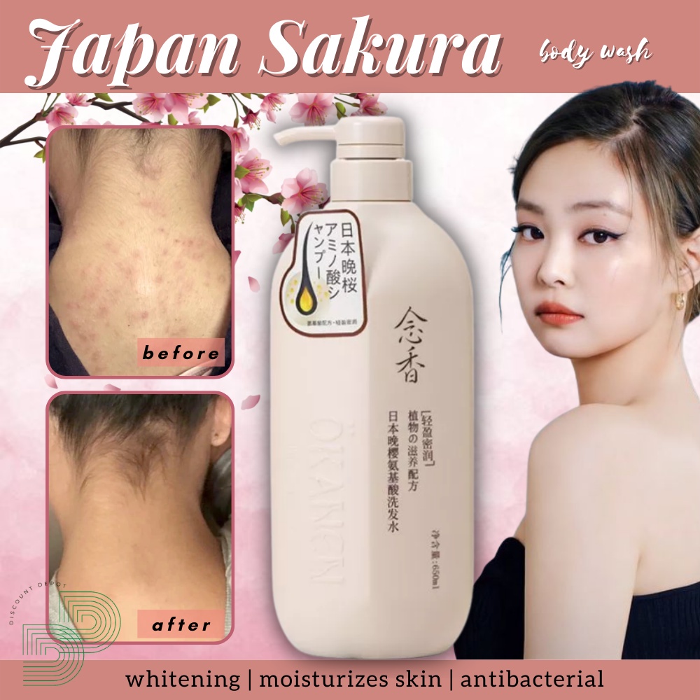 Evening Sakura Japan Natural Shampoo Conditioner Body Wash Tiktok Trend