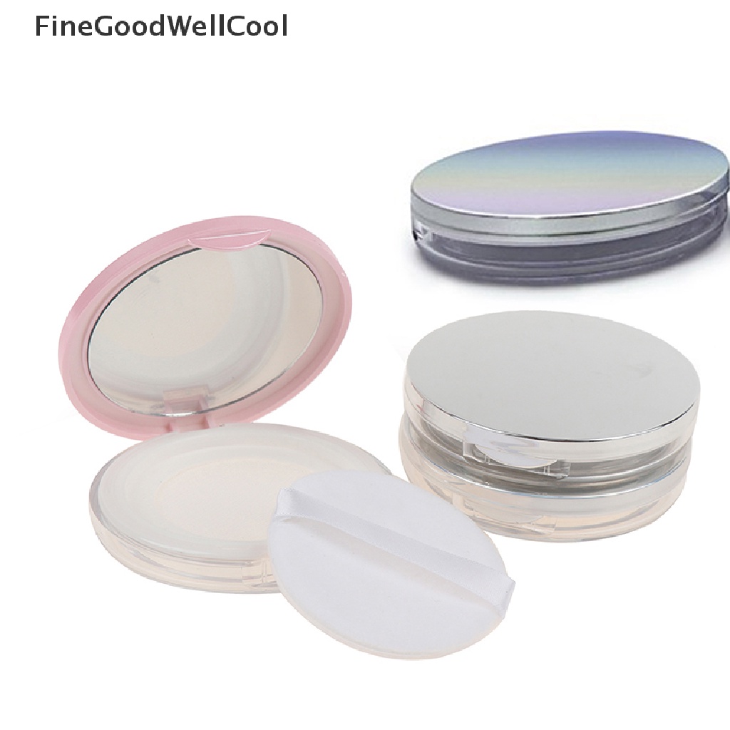 FWPH Portable Empty Cosmetic Sifter Loose Jar Container Puff Box Case ...