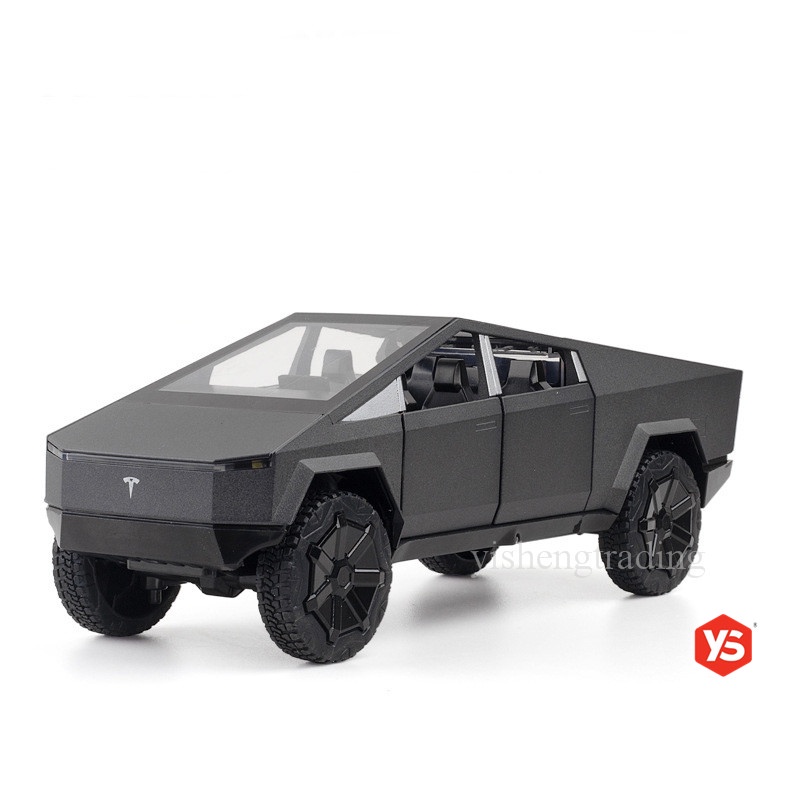 1:24 Scale Tesla Cybertruck Diecast Steel Car Model With Sound | Shopee ...