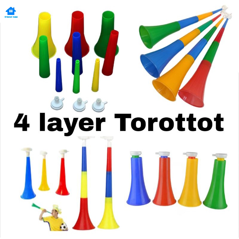 4 Layer Loud Plastic Trumpet Horn Torotot Music Toy Kids Noise Maker ...