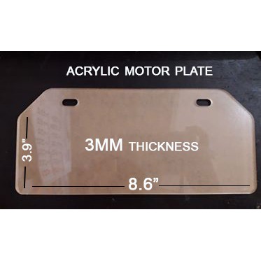 Acrylic Motor Plate CLEAR (Blank) | Shopee Philippines