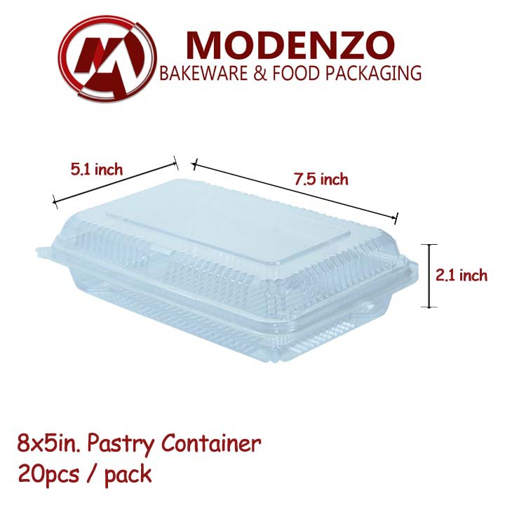 MP175 -8x5in. Pastry Container (20pcs per pack) | Shopee Philippines
