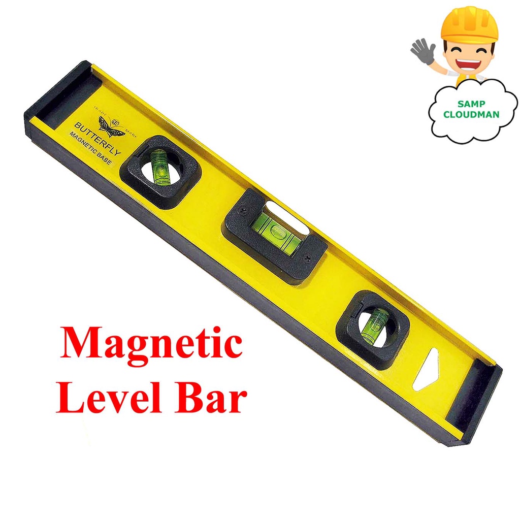 Butterfly Magnetic Aluminum Level Bar 12" 18" 24" 36" with Magnetic ...