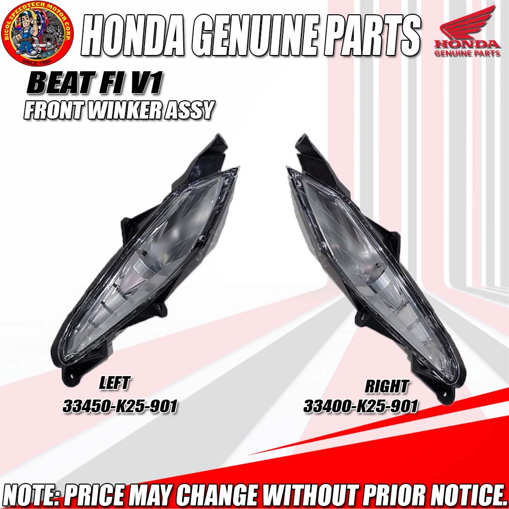 BEAT FI V1 FRONT WINKER ASSY (HPI) (Genuine: Left- 33450-K25-901 ...