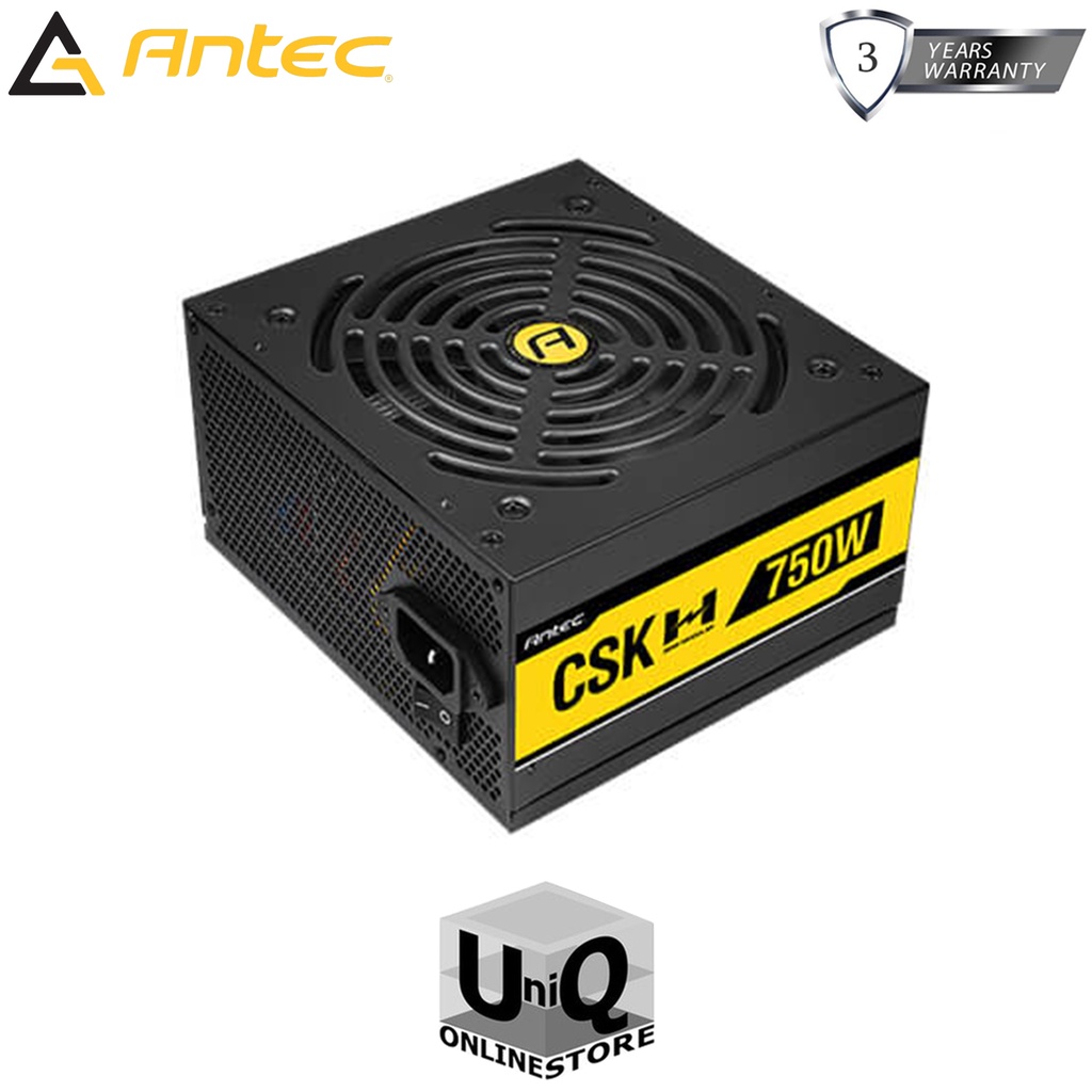 Antec CSK750H Semi Modular Power Supply, 750W, 80 Plus Bronze,120 mm ...