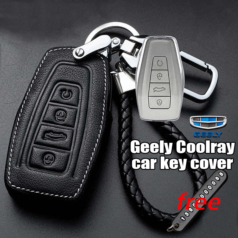 Geely Coolray Key Cover Fob Case Holder ring Key Cover Case Bag for ...