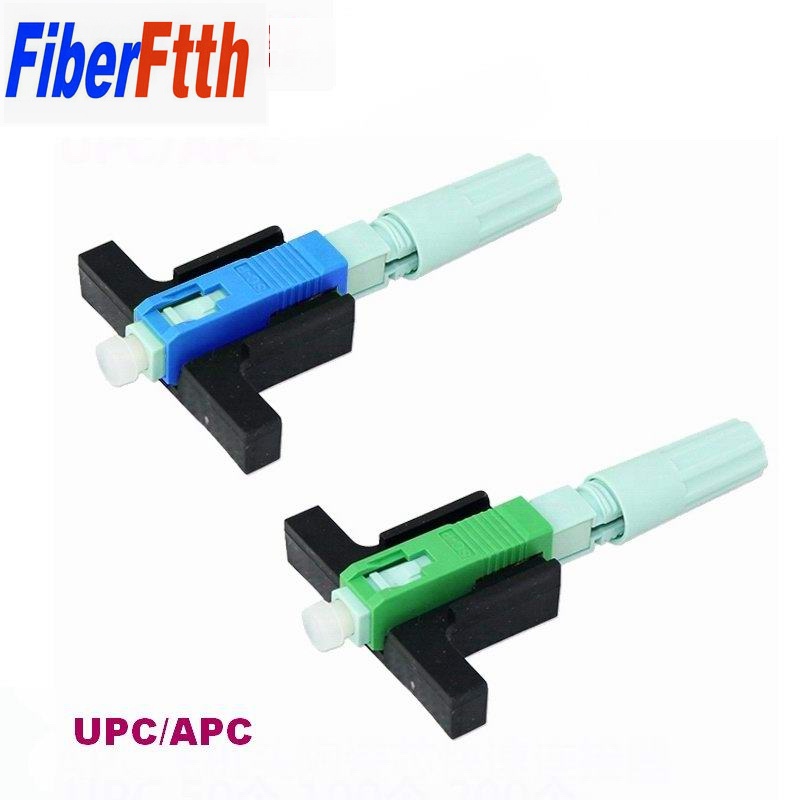50PCS FTTH SC UPC Optical fiber quick connector SC FTTH Fiber Optic ...