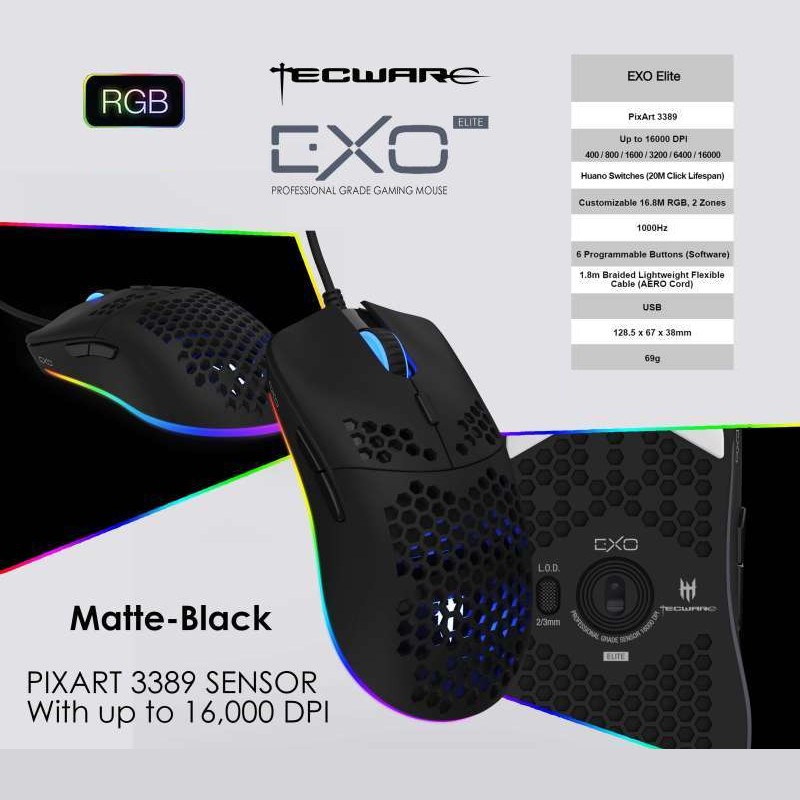 Tecware Exo Lite Gaming Mouse | Shopee Philippines
